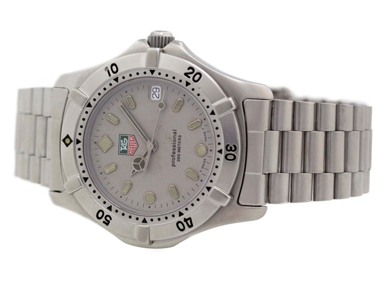 TAG Heuer 2000 Series Stainless Steel Men's Watch WE1111 at 1stDibs