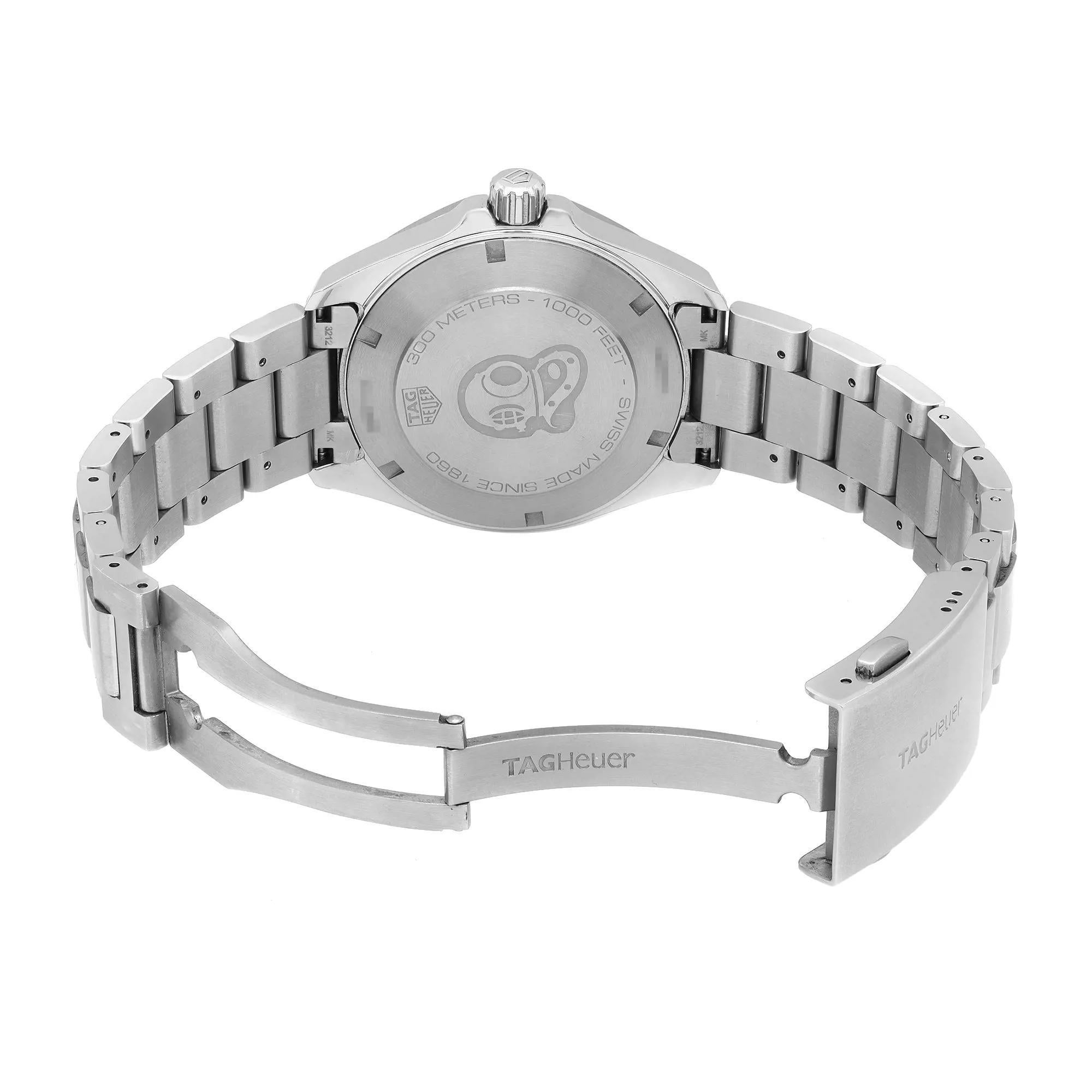 TAG Heuer Aquaracer Steel Blue Dial Quartz Mens Watch WBD1112.BA0928 at ...