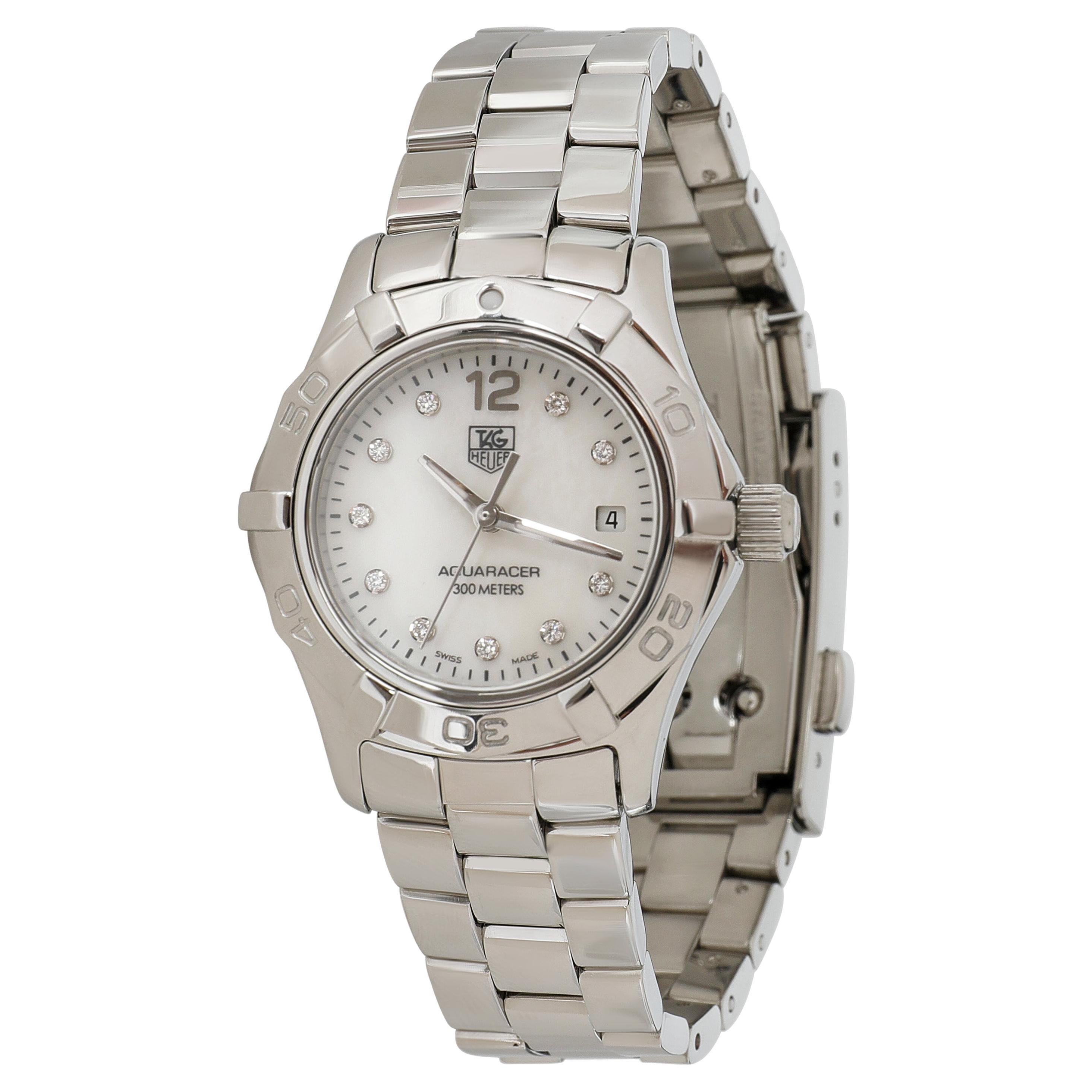 TAG Heuer Aquaracer White Mother-of-Pearl Dial Steel Ladies Watch ...
