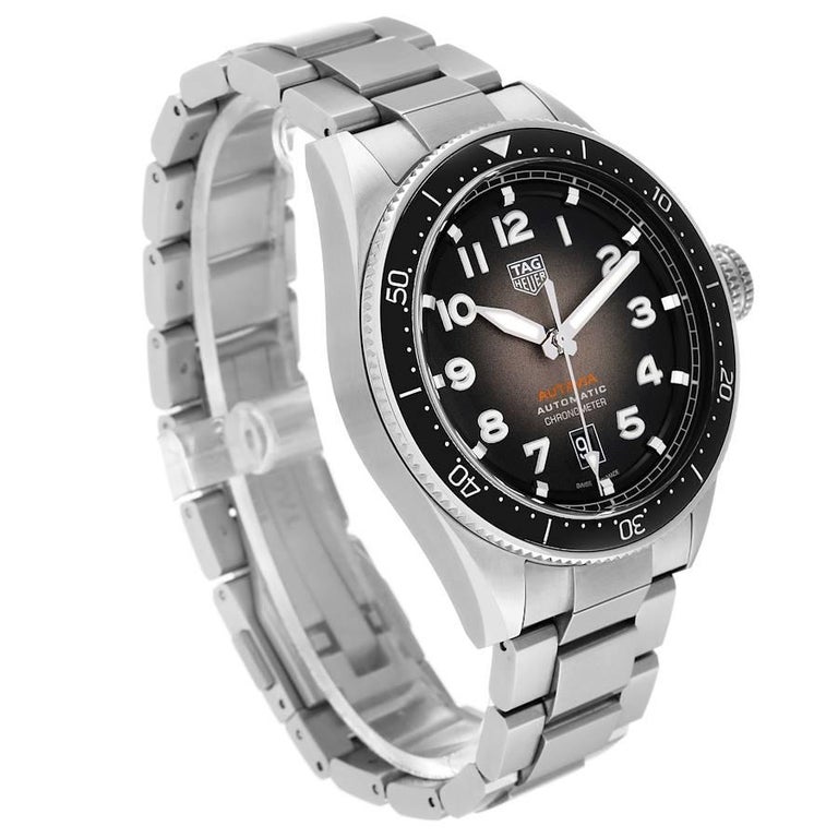 Tag Heuer Autavia Calibre 5 Brown Dial Steel Mens Watch WBE5114 Box ...