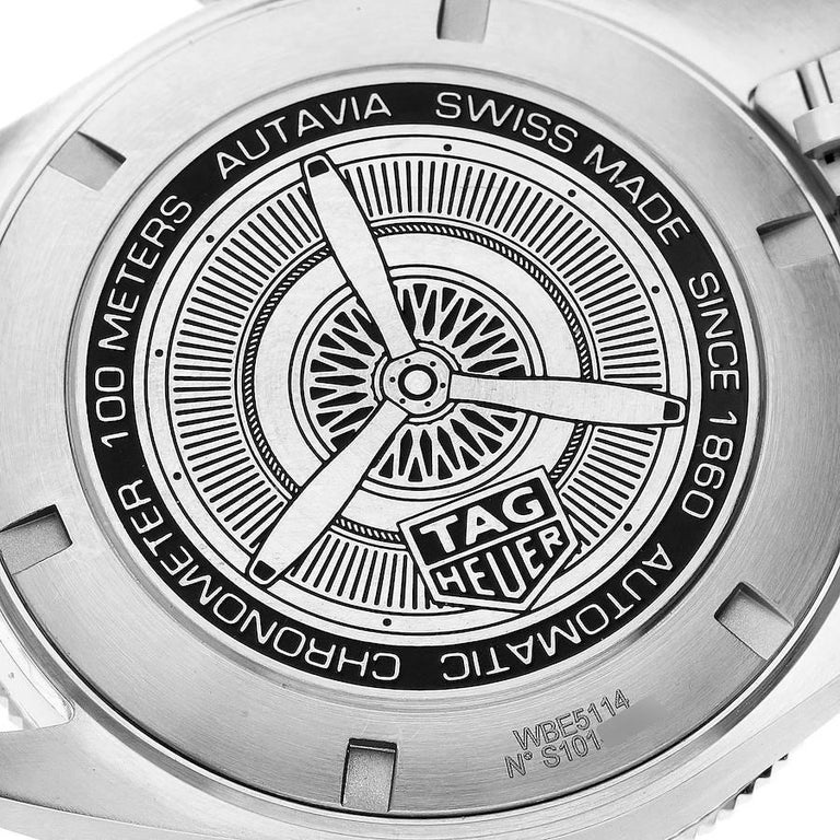 Tag Heuer Autavia Calibre 5 Brown Dial Steel Mens Watch WBE5114 Box ...