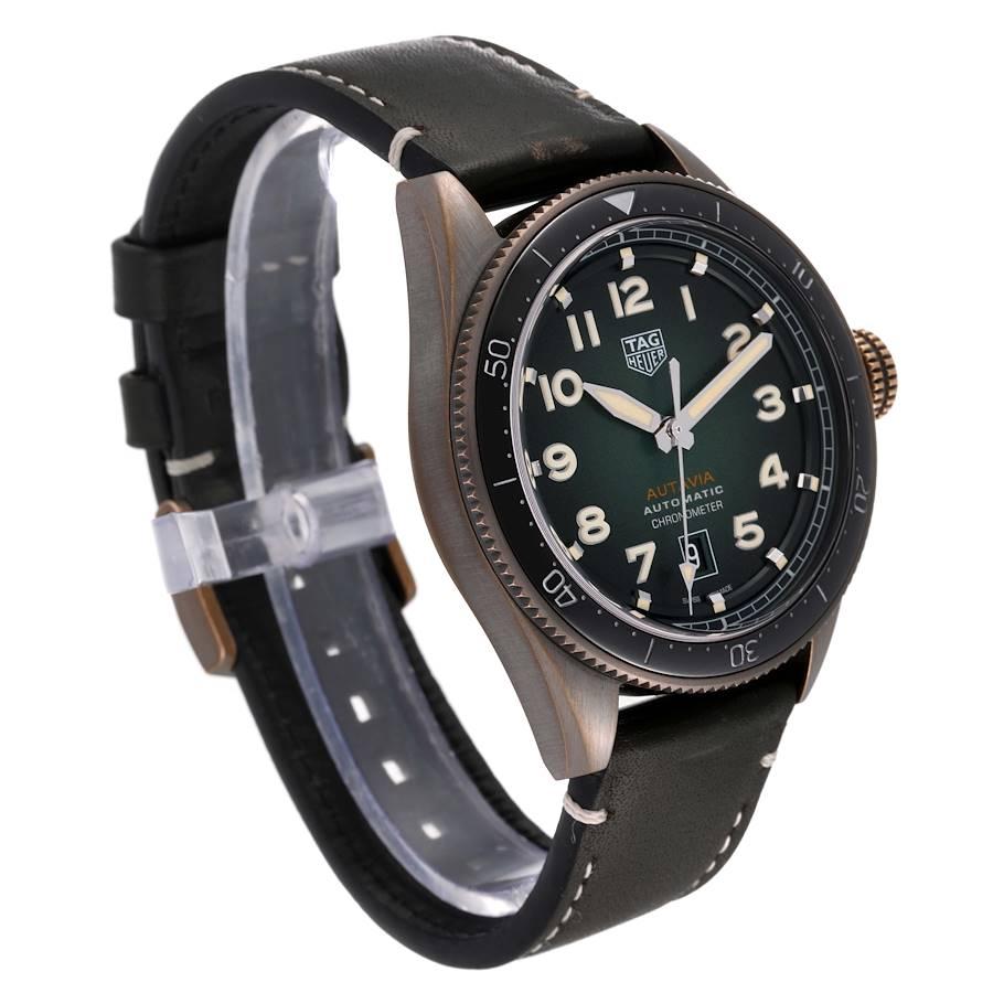 Tag Heuer Autavia Calibre 5 Green Dial Bronze Mens Watch WBE5190 Box ...