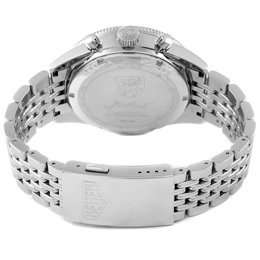 Tag Heuer Autavia Heritage Silver Dial Steel Mens Watch CBE2111 Box ...