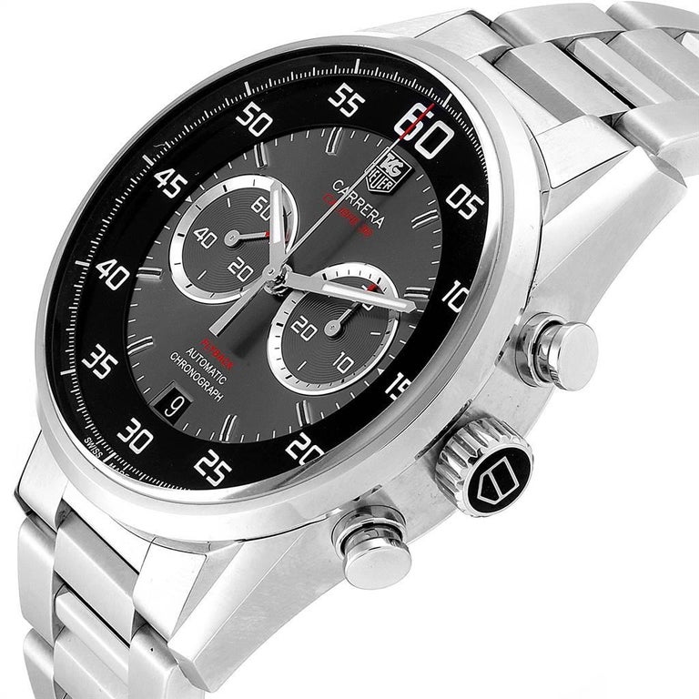 TAG Heuer Carrera Automatic Flyback Steel Men’s Watch CAR2B10 For Sale ...