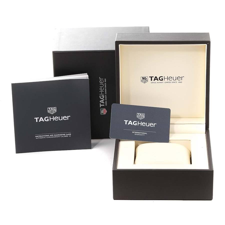 Tag Heuer Carrera Black Dial Chronograph Steel Mens Watch CV2A1R Box ...