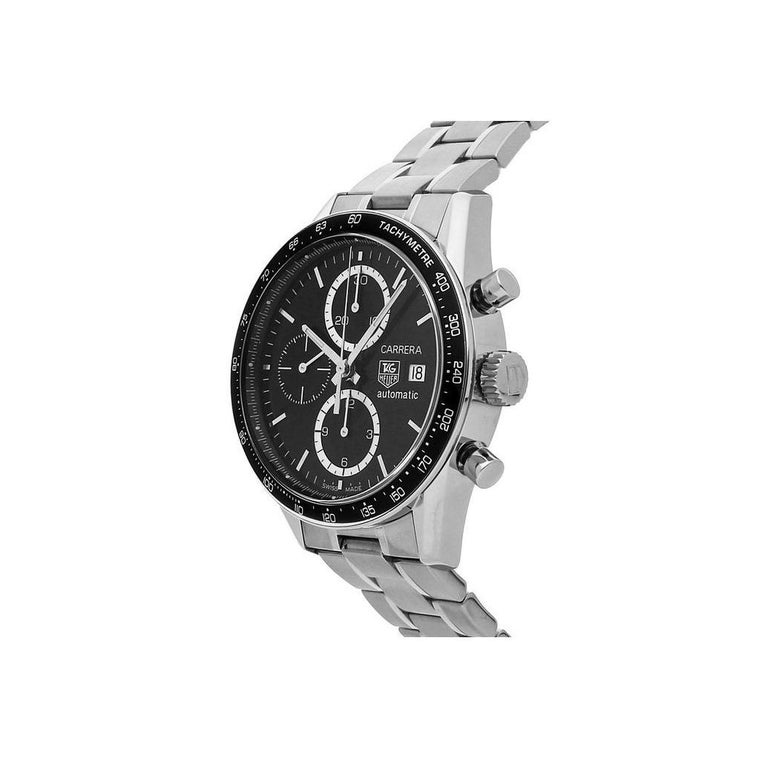 TAG Heuer Carrera Black Dial Men's Watch CV2010.BA0794 For Sale at 1stDibs
