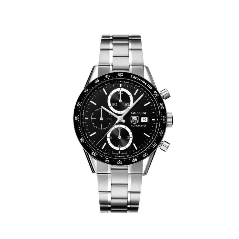 TAG Heuer Carrera Black Dial Men's Watch CV2010.BA0794 For Sale at 1stDibs