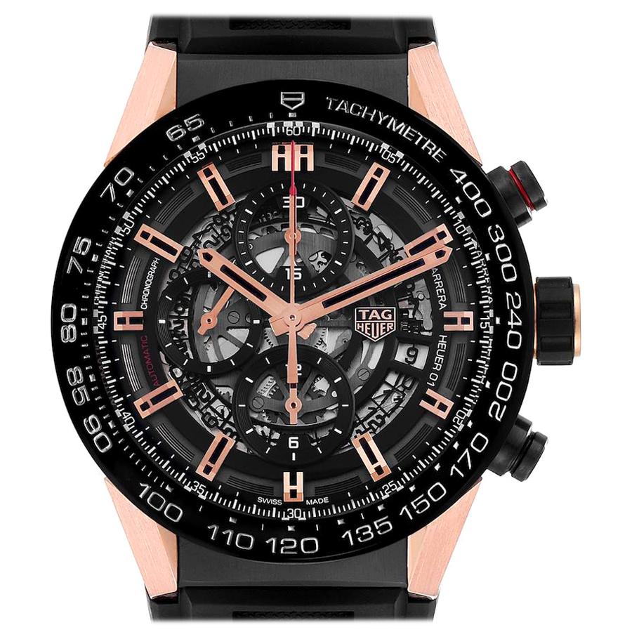TAG Heuer Carrera Caliber Heuer 01 Skeleton Watch CAR205A Box For Sale ...