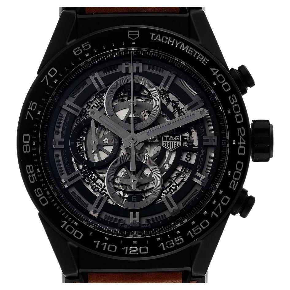 TAG Heuer Carrera Calibre 01 Skeleton Ceramic Mens Watch CAR2A91 Box ...
