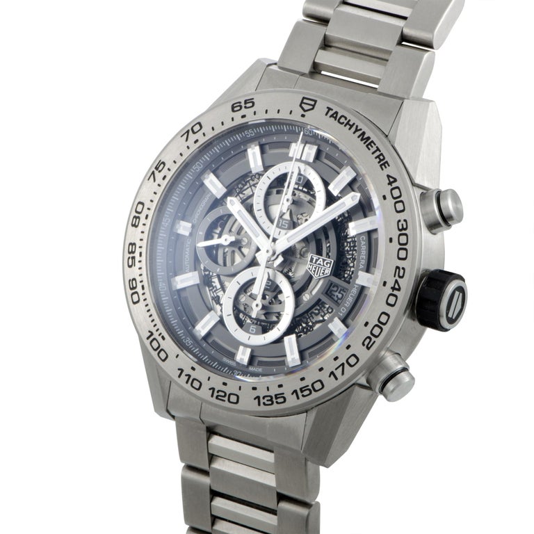 TAG Heuer Carrera Calibre Heuer 01 Grey Phantom Titanium CAR2A8A.BF0707 ...
