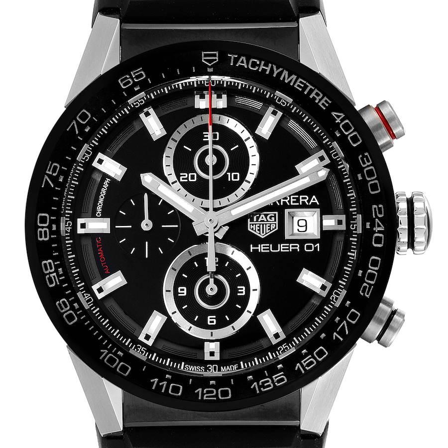 TAG Heuer Carrera Silver Dial Chrono Automatic Men's Sport Watch CV2011 ...