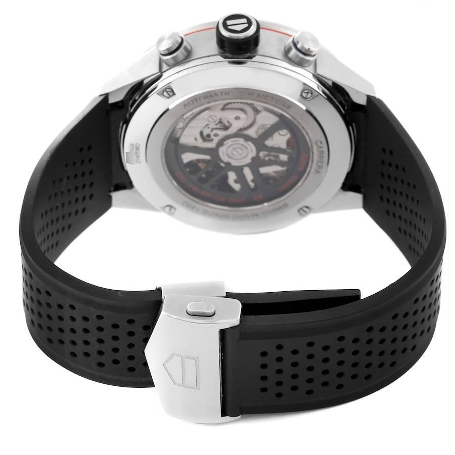 Tag Heuer Carrera Chronograph GMT Batman Bezel Steel Watch CBG2A1Z Box ...