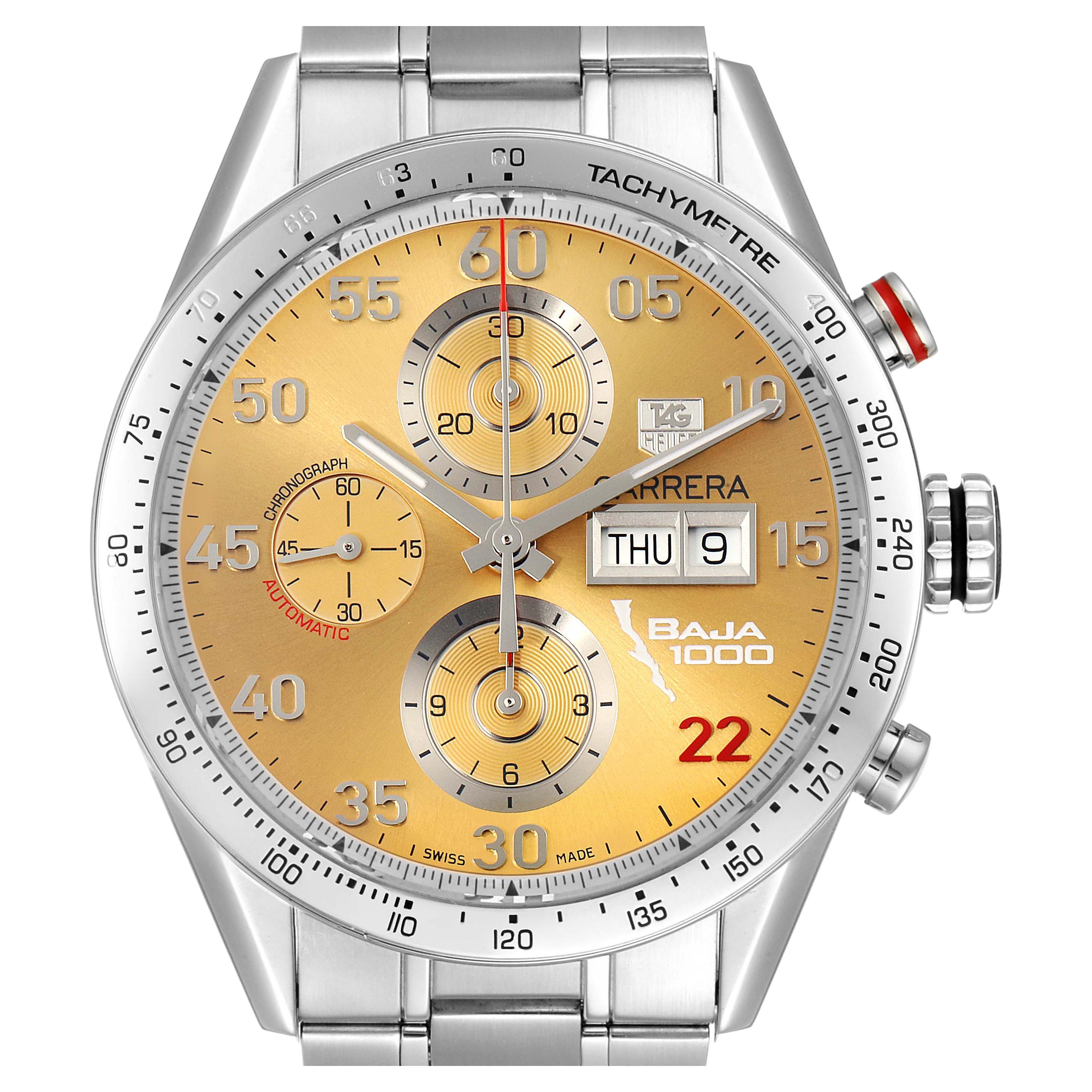 TAG Heuer Carrera Calibre 16 Titanium Day Date Men’s Watch CV2A80 Box ...