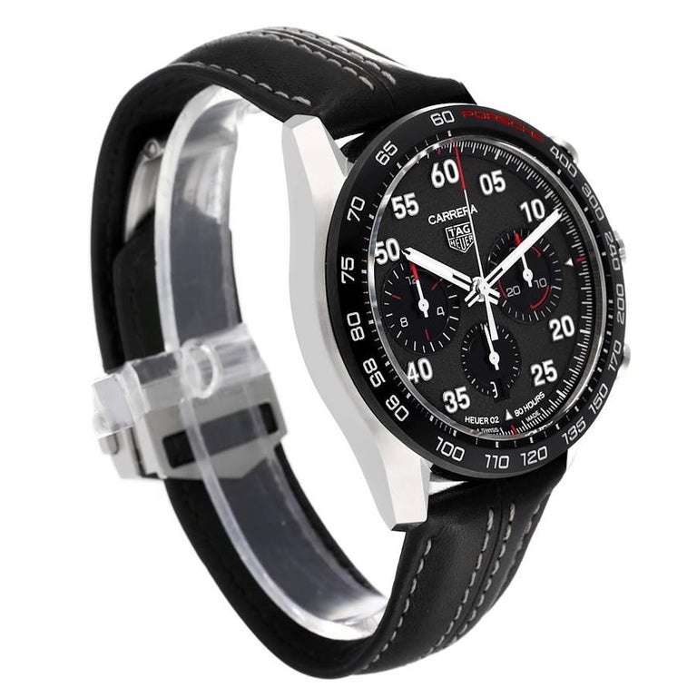 Tag Heuer Carrera Porsche LE Chronograph Mens Watch CBN2A1F Box Card ...