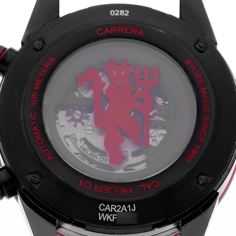 Tag Heuer Carrera Skeleton Dial Manchester United LE Black PVD Steel ...