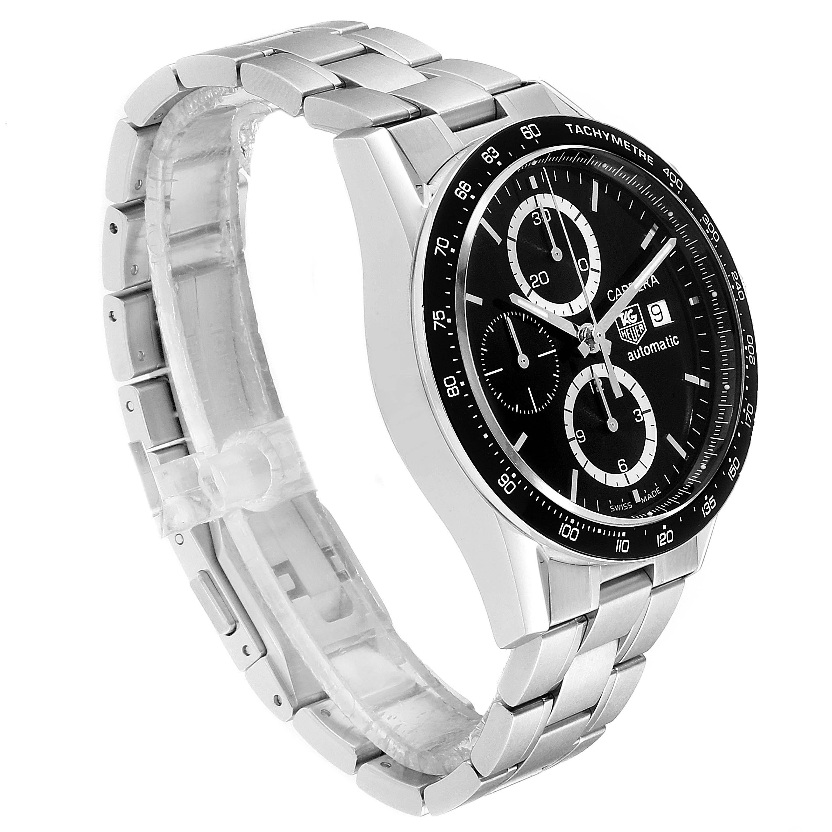 TAG Heuer Carrera Tachymeter Chronograph Steel Men's Watch CV2010 For ...