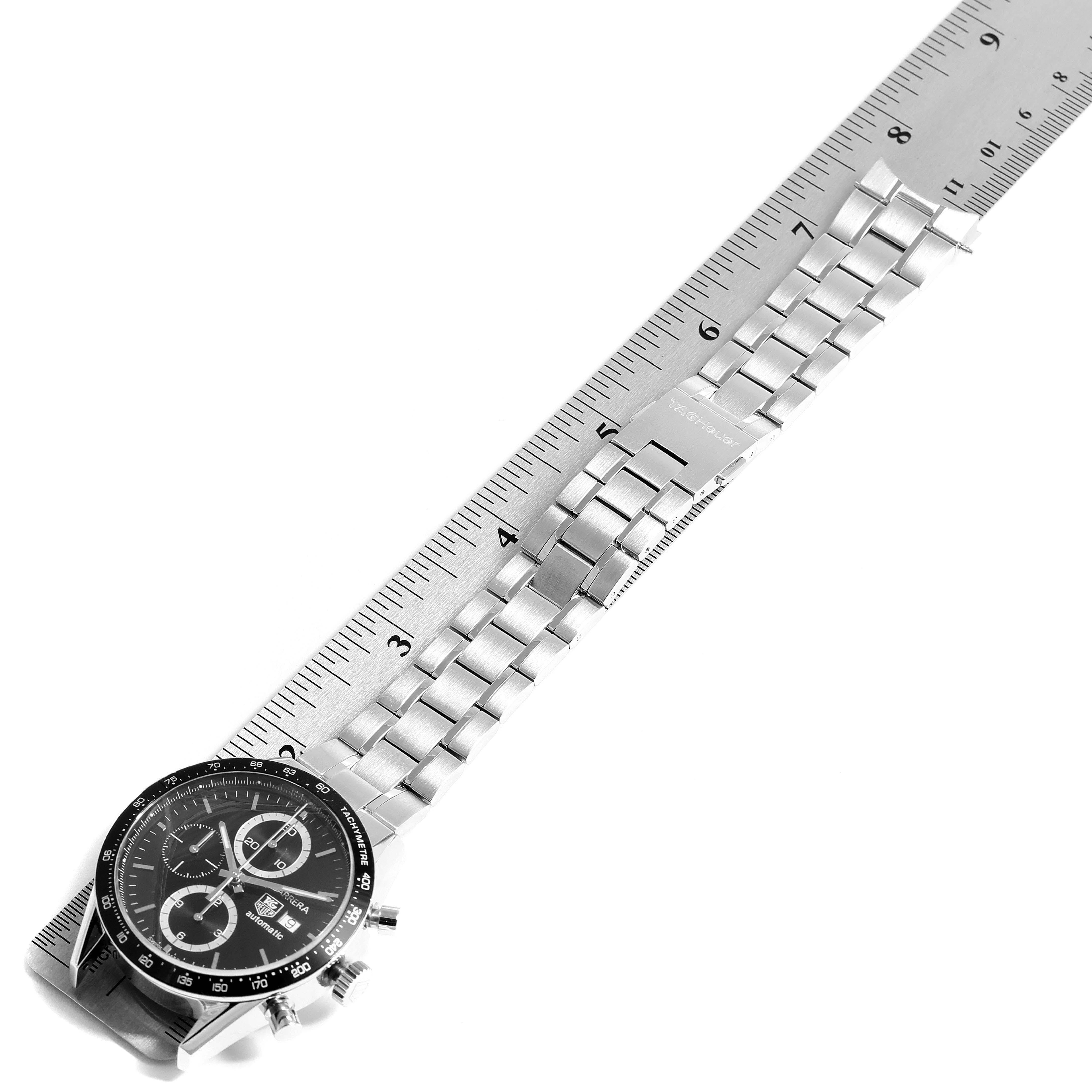 TAG Heuer Carrera Tachymeter Chronograph Steel Men's Watch CV2010 For ...