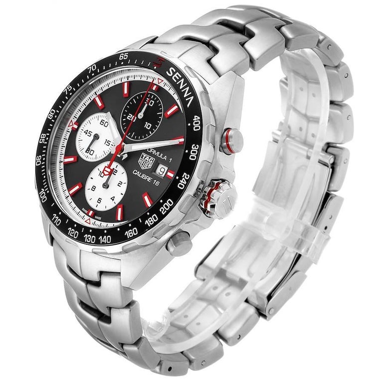 TAG Heuer Formula 1 Senna Eddition Chronograph Men's Watch CAZ2017 Box ...