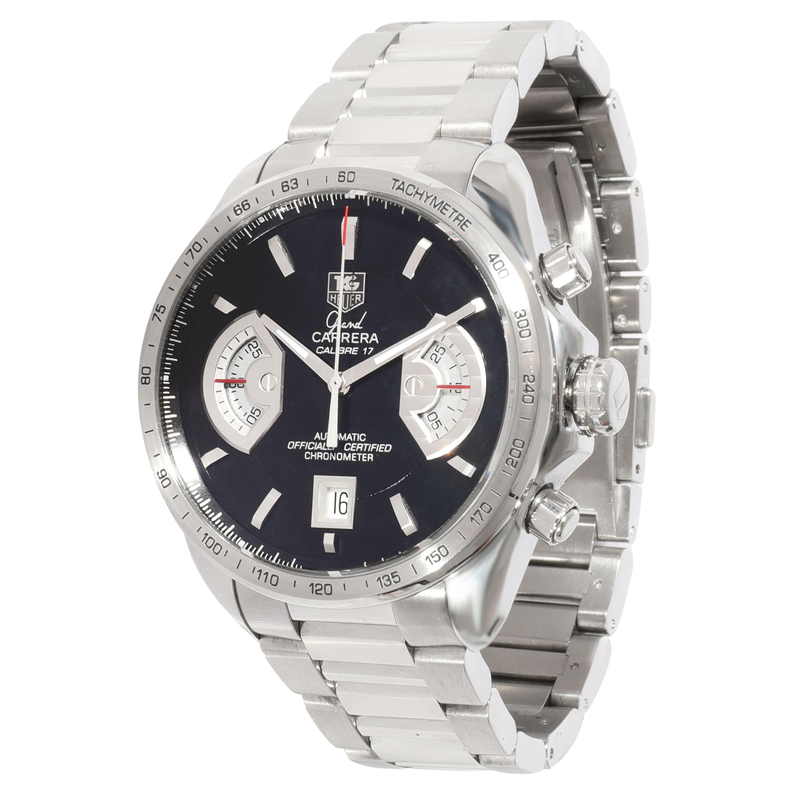 TAG Heuer Grand Carrera Black Dial Automatic Men’s Watch CAV511A For ...