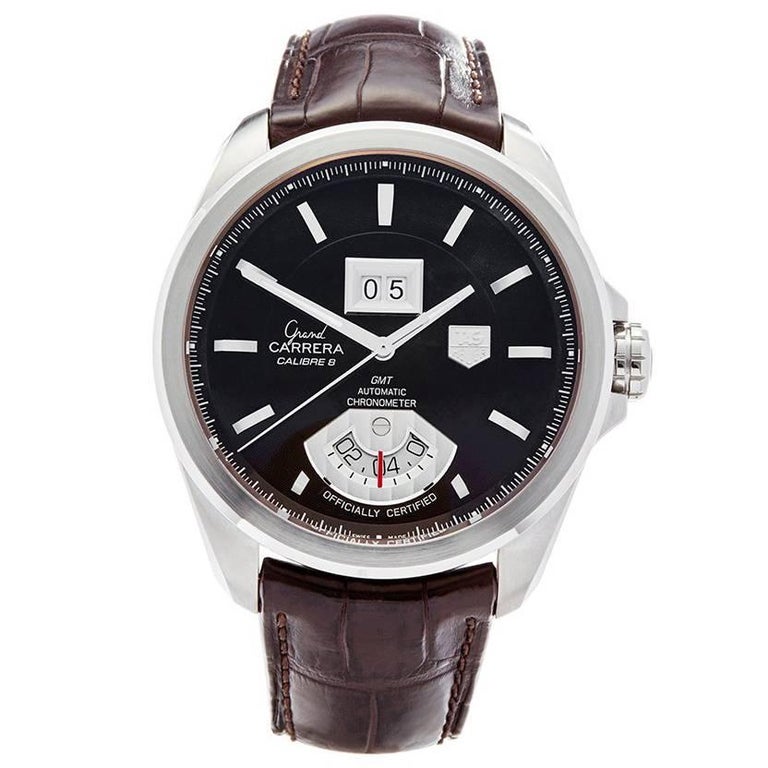 TAG Heuer Grand Carrera Date Stainless Steel Men’s WAV5113 at 1stDibs