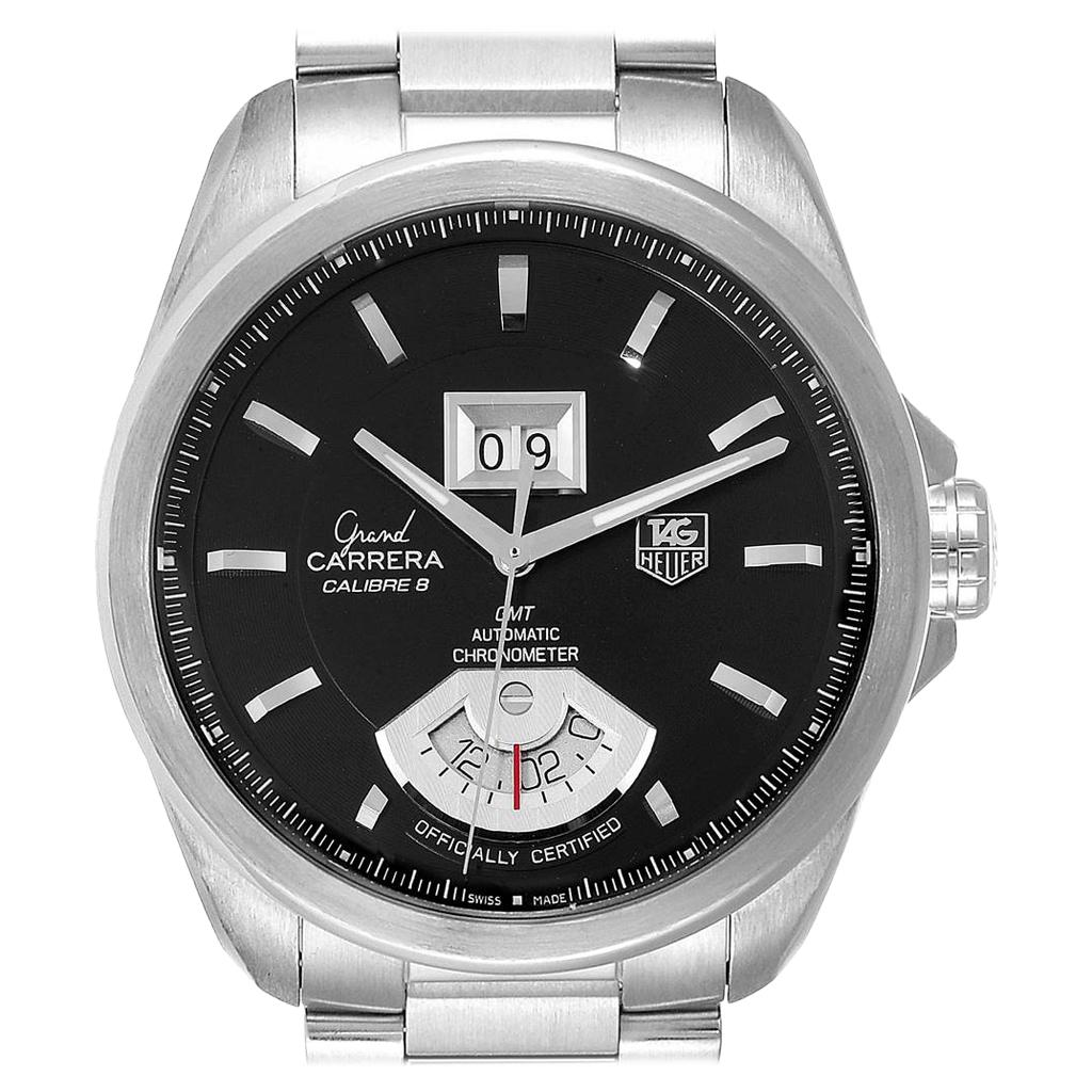 TAG Heuer Grand Carrera 18k Yellow Gold and Stainless Steel Watch ...