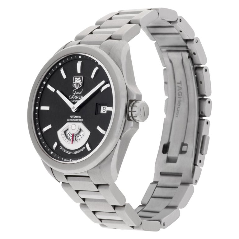 TAG Heuer Grand Carrera WAV511A Stainless Steel Black Dial Automatic ...