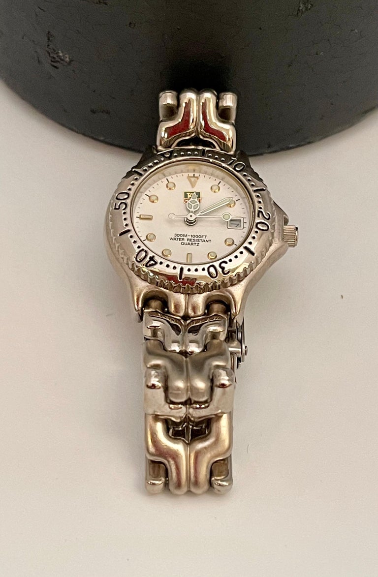 TAG Heuer Link Date Series White Dial Stainless Steel Ladies Watch at ...