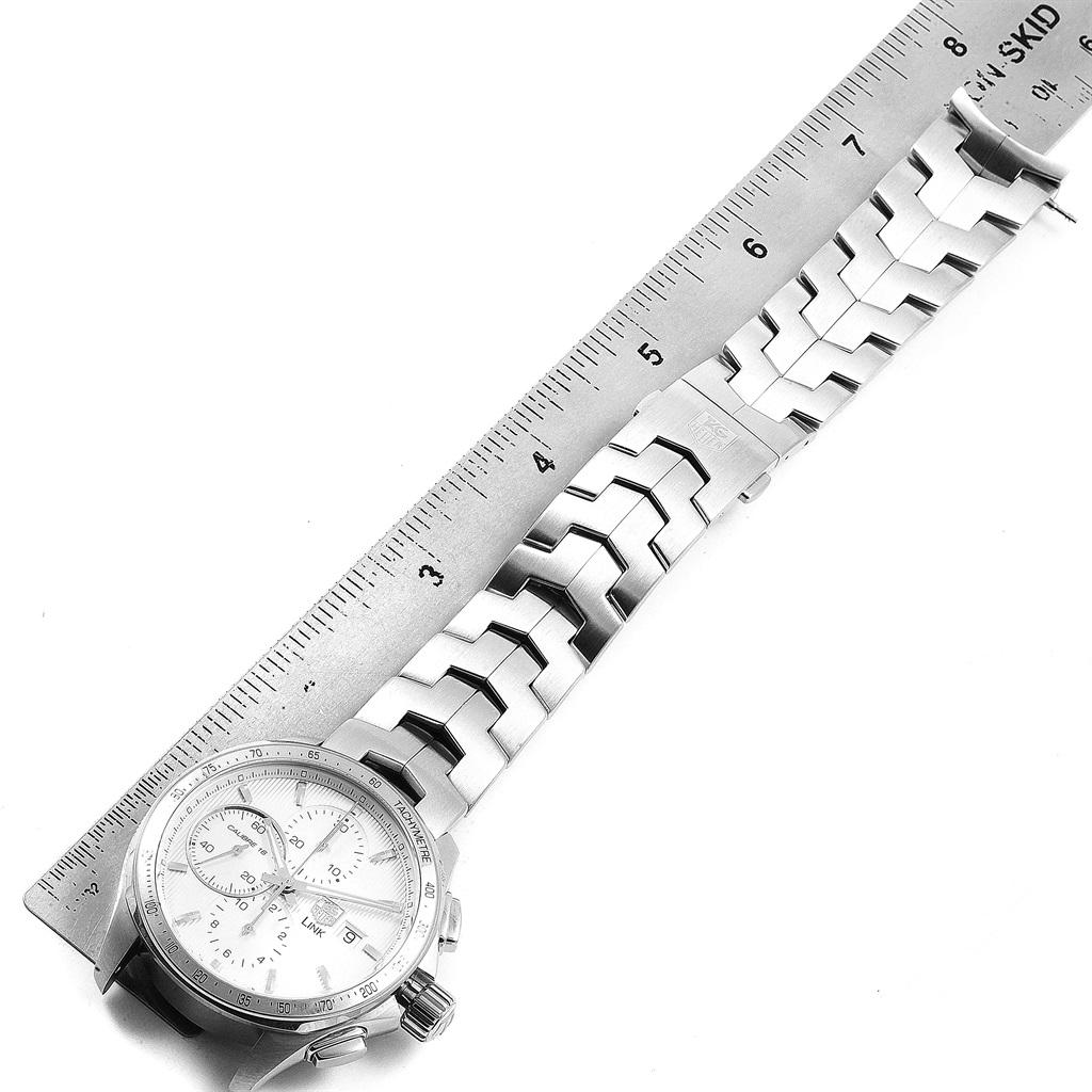 TAG Heuer Link Steel Silver Dial Chronograph Men's Watch CAT2011 For ...