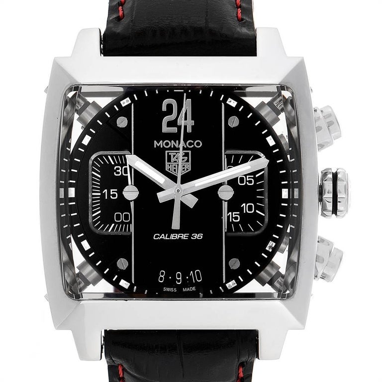 TAG Heuer Monaco 24 Black Dial Chronograph Men’s Watch CAL5113 For Sale ...