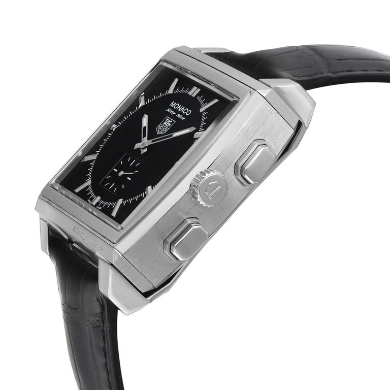 TAG Heuer Monaco 69 Steel Black Dial Analogue-Digital Flip Men Watch ...