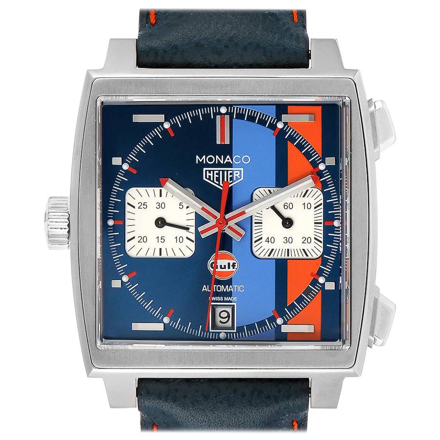 TAG Heuer Monaco Blue Dial Automatic Chronograph Men's Watch CW2113 ...