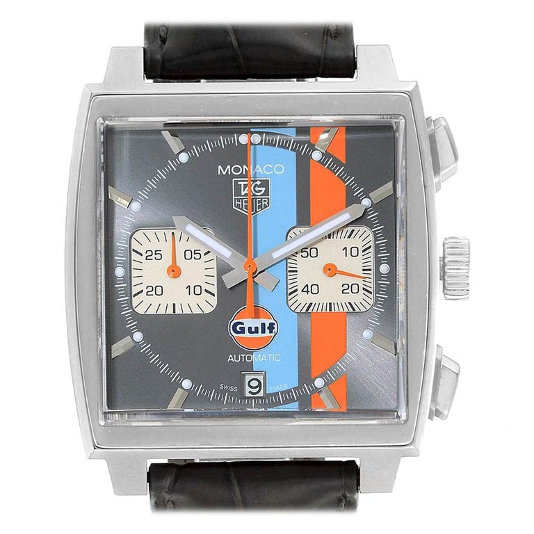TAG Heuer Monaco Gulf Calibre 12 Chronograph Men’s Watch CAW2113 For ...