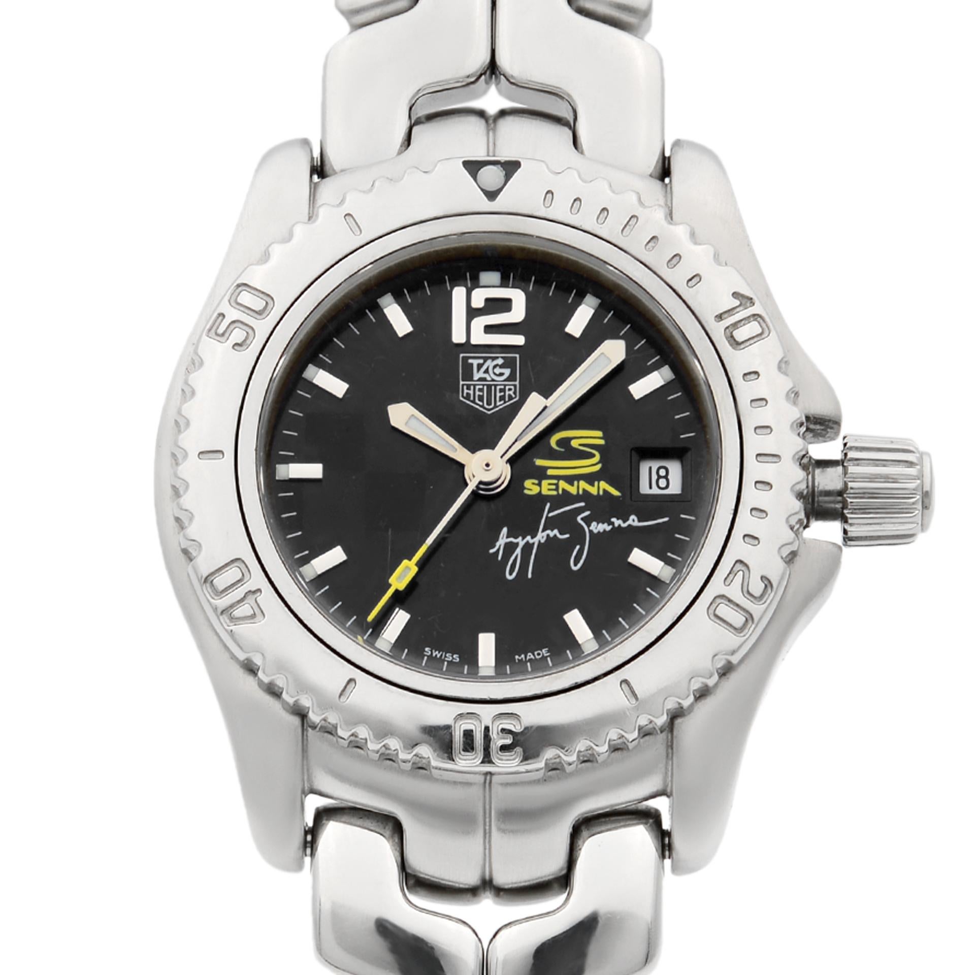 TAG Heuer Senna Stainless Steel Black Dial Quartz Ladies Watch WT141N ...