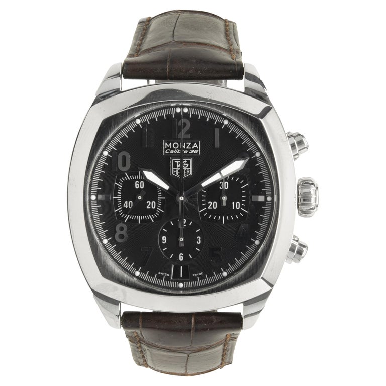 Tag Heuer Stainless Steel Monza Chronograph at 1stDibs