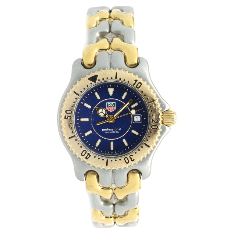 TAG Heuer Two Tone Ladies Professional For Sale at 1stDibs