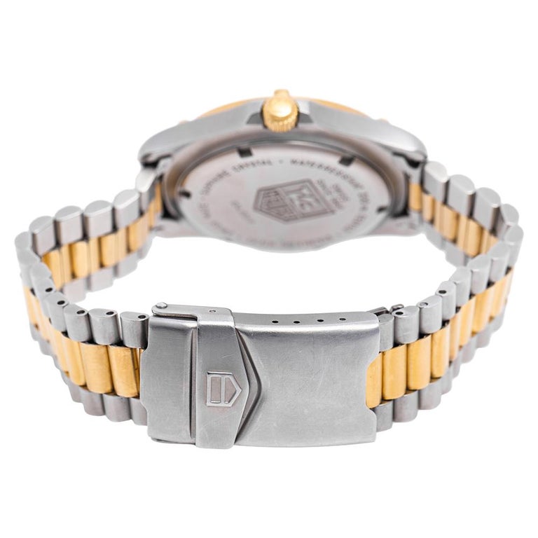 Tag Heuer Two Tone Stainless Steel Professional Men's Wristwatch 38 mm ...