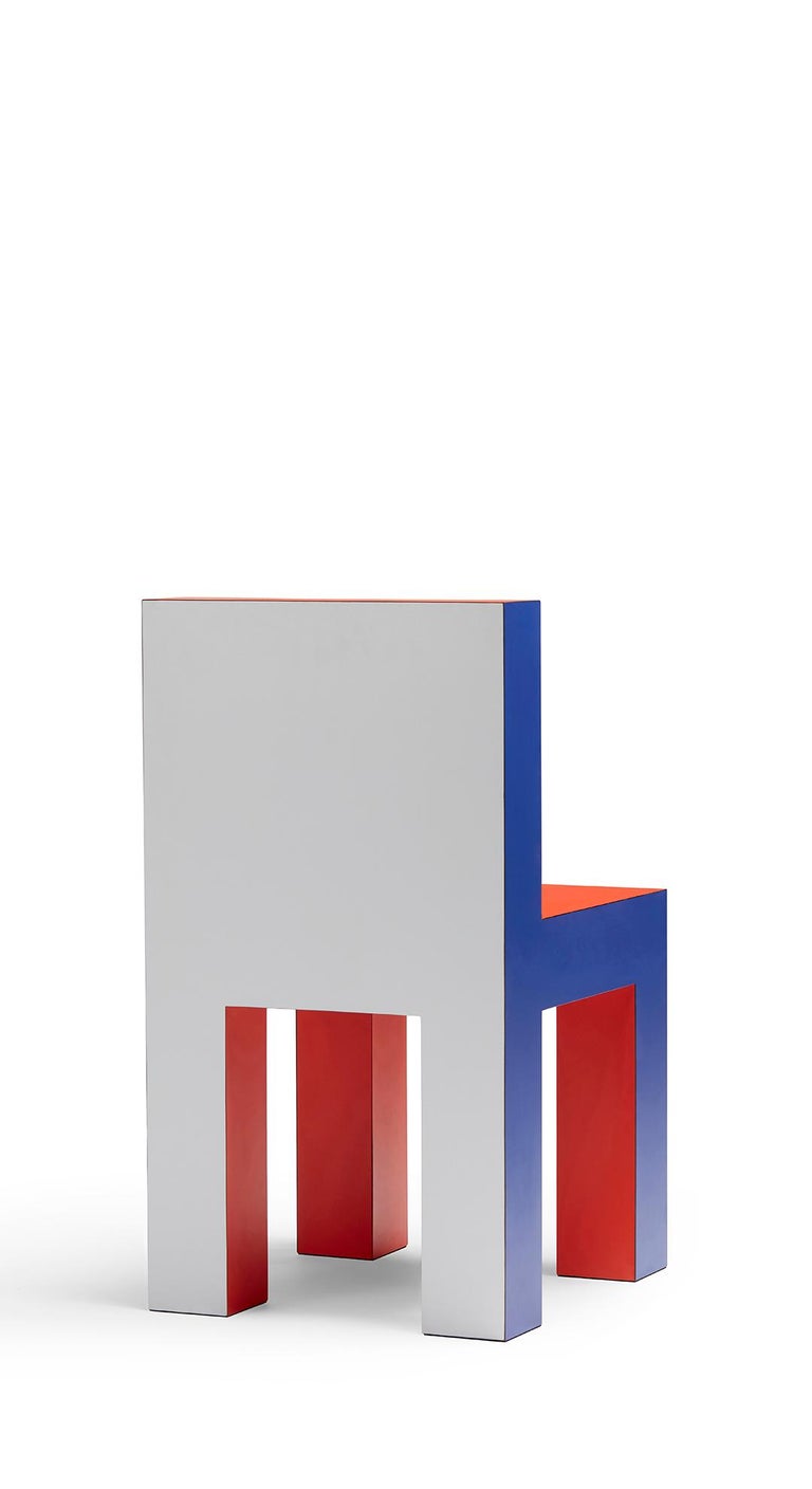 Tagada´Chair by Stamuli, Blue, Red, White For Sale at 1stDibs