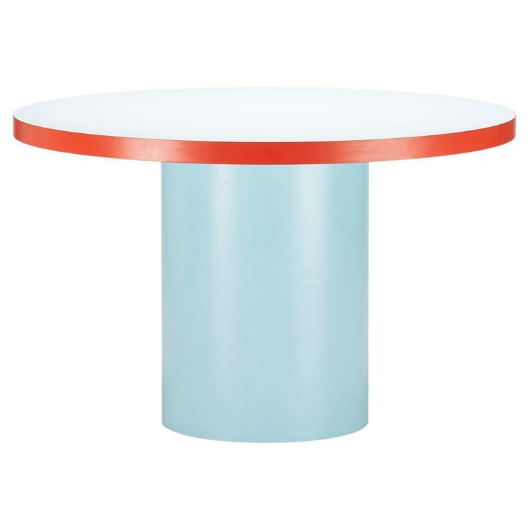 TAGADA´ Round Table by Stamuli, Blue, Light Blue, Red For Sale at 1stDibs