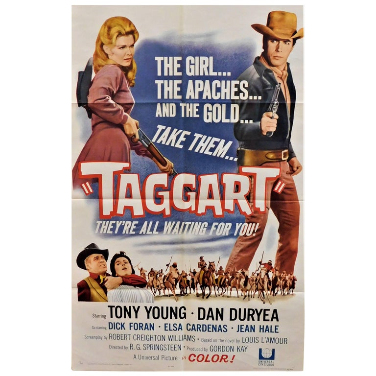 "Taggart" 1964 Original Movie Poster at 1stDibs