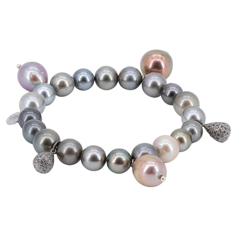 Tahiti / Freshwater pearl bracelet For Sale at 1stDibs