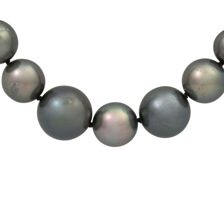 Tahitian Cultured Pearl Necklace For Sale at 1stDibs