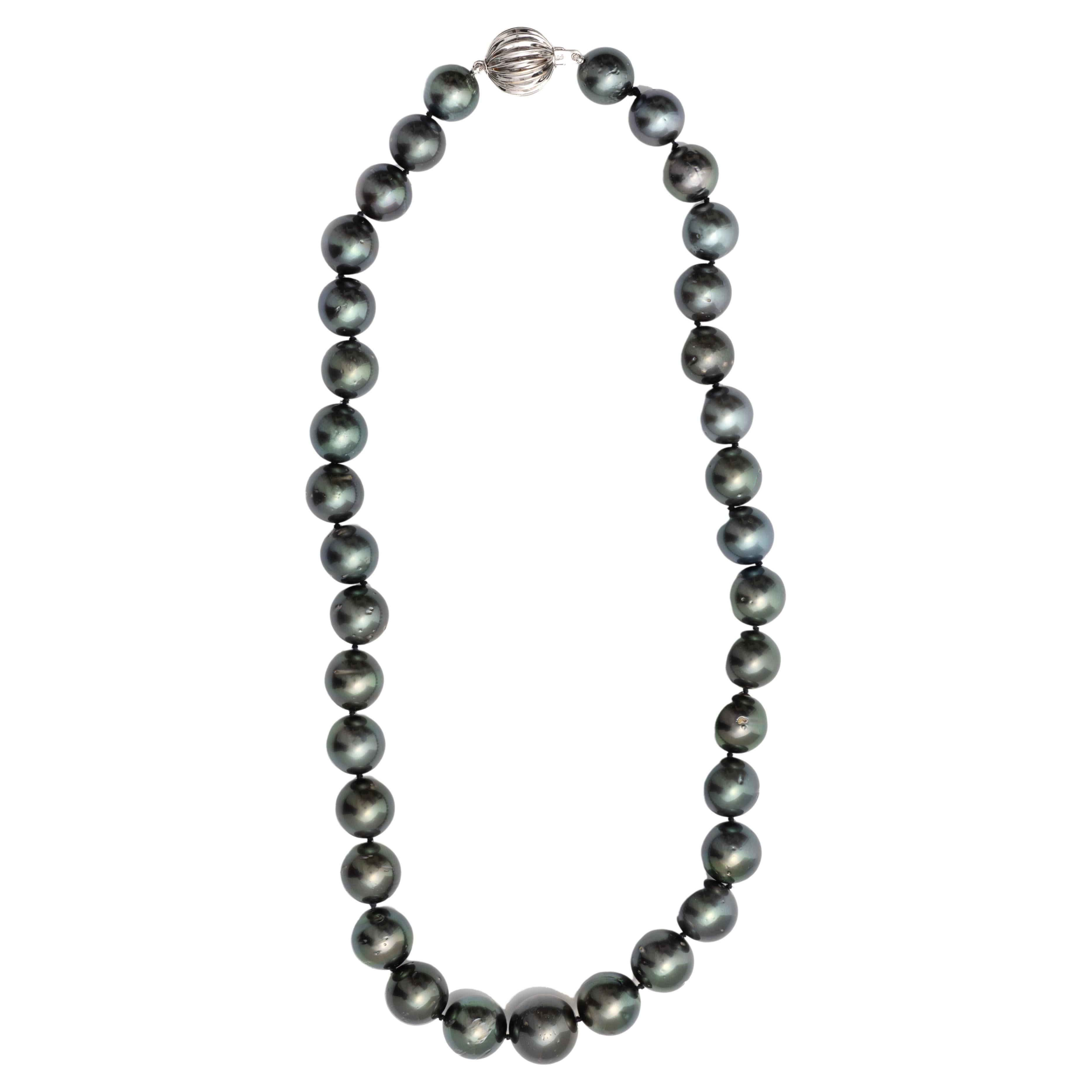 Tahitian Pearl Necklace Unique Imperfect Shapes, Baroque Pearls For ...