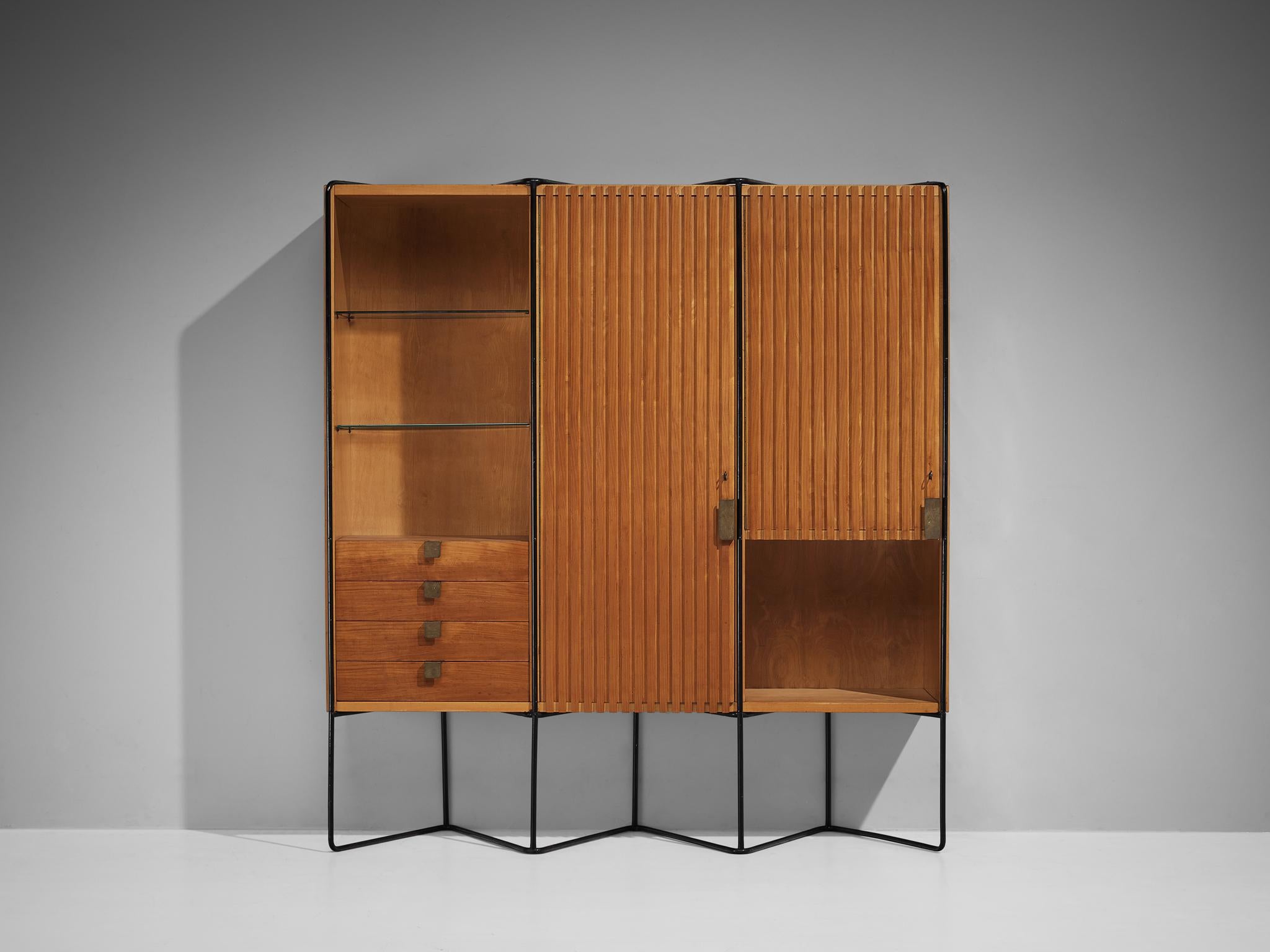 Taichiro Nakay for La Permanente Mobili Wall Cabinet in Cherry For Sale ...