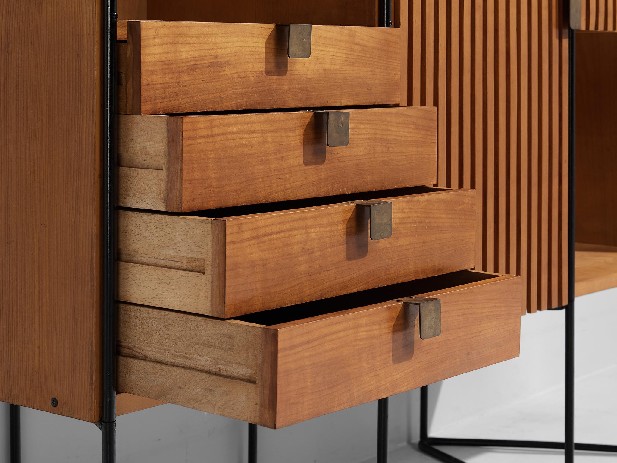 Taichiro Nakay for La Permanente Mobili Wall Cabinet in Cherry For Sale ...