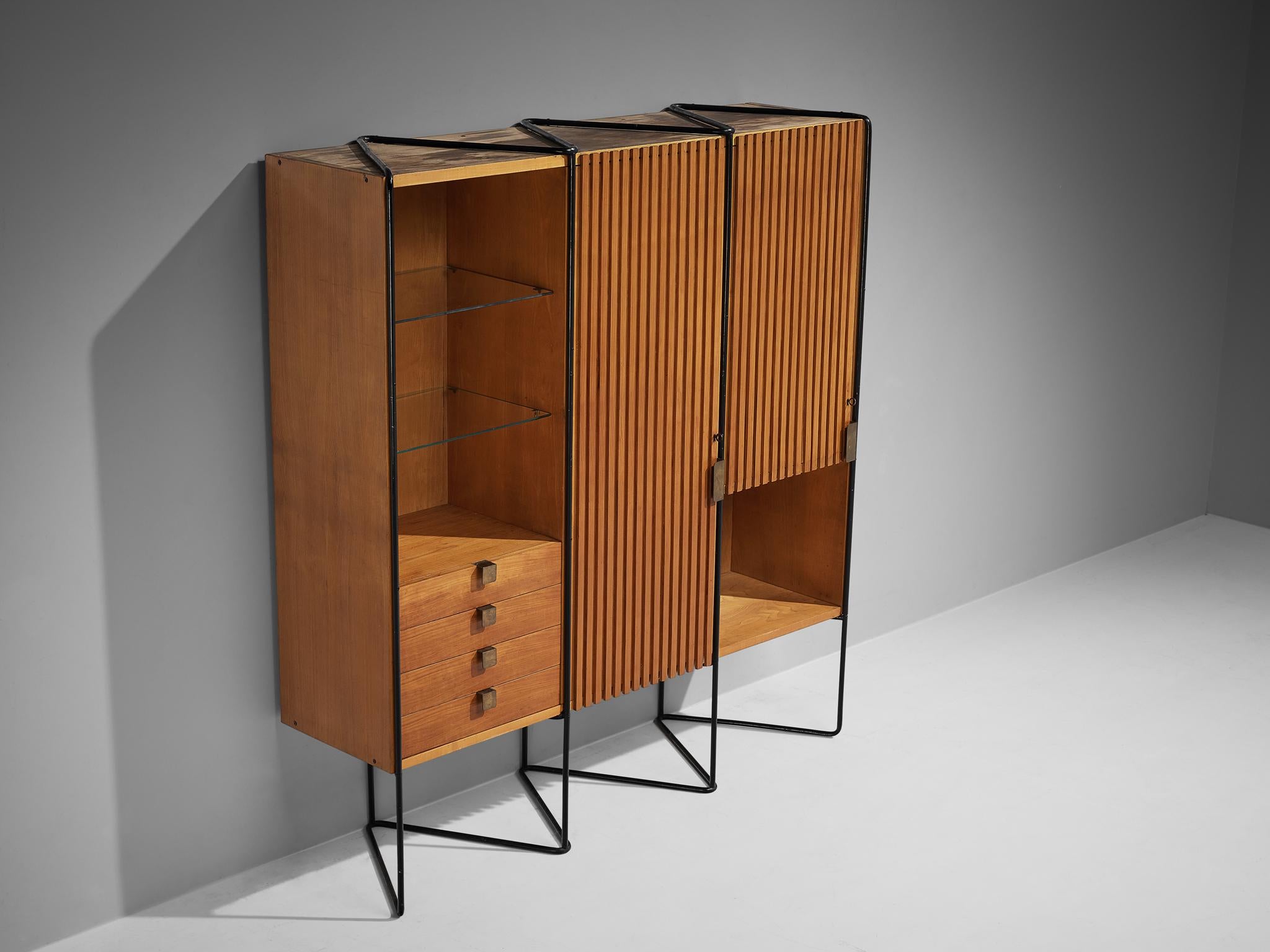 Taichiro Nakay for La Permanente Mobili Wall Cabinet in Cherry For Sale ...