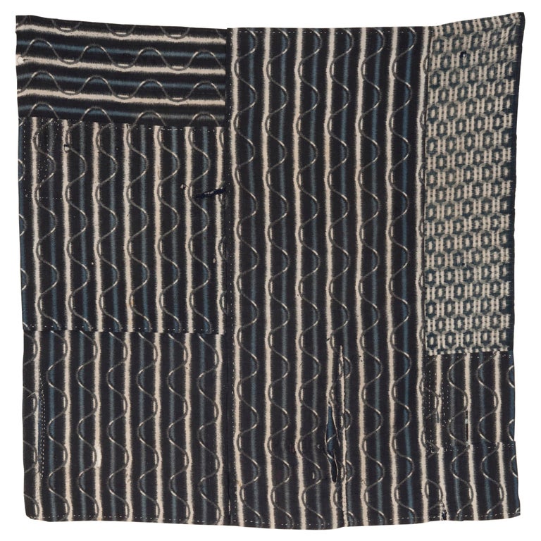 Taisho Era Japanese Kasuri Boro Patchwork Textile at 1stDibs