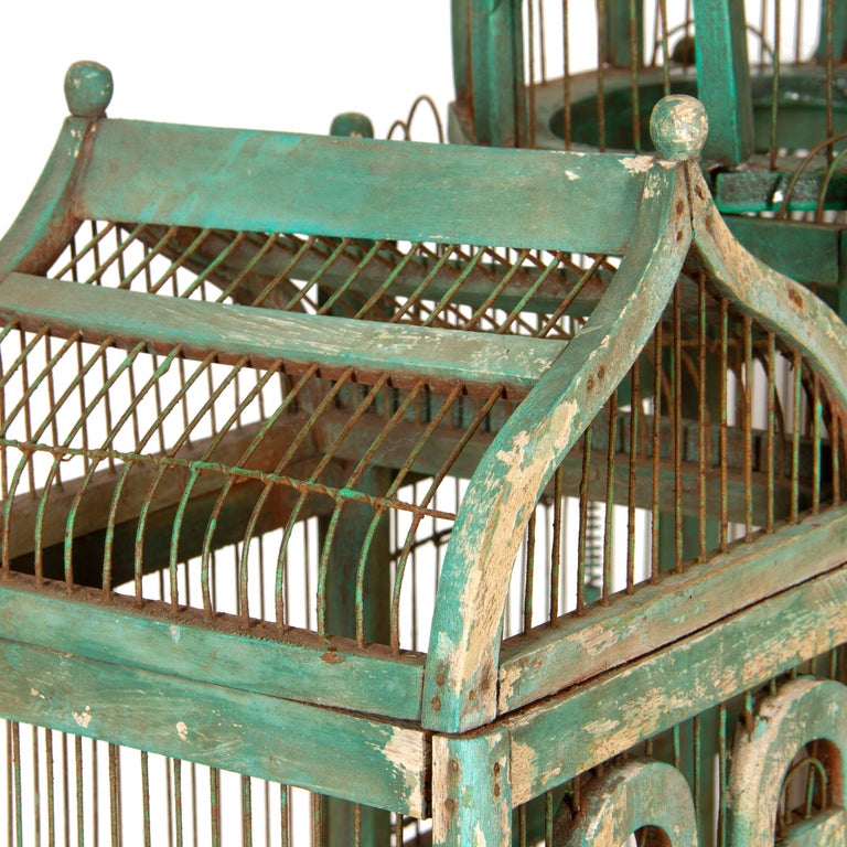 Taj Mahal Wooden Bird Cage at 1stDibs