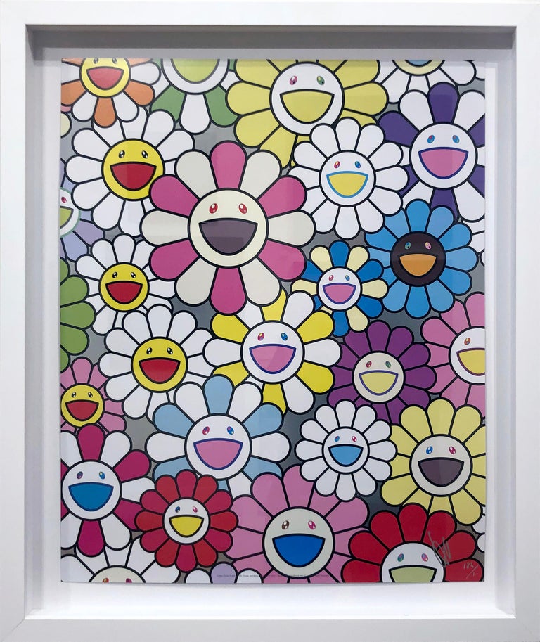 Takashi Murakami - A little Flower Painting: Pink, Purple, and Many ...