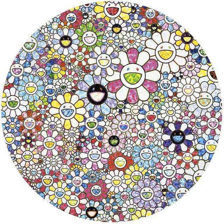 Takashi Murakami - Champagne Supernova : Multicolor + Pink and White ...