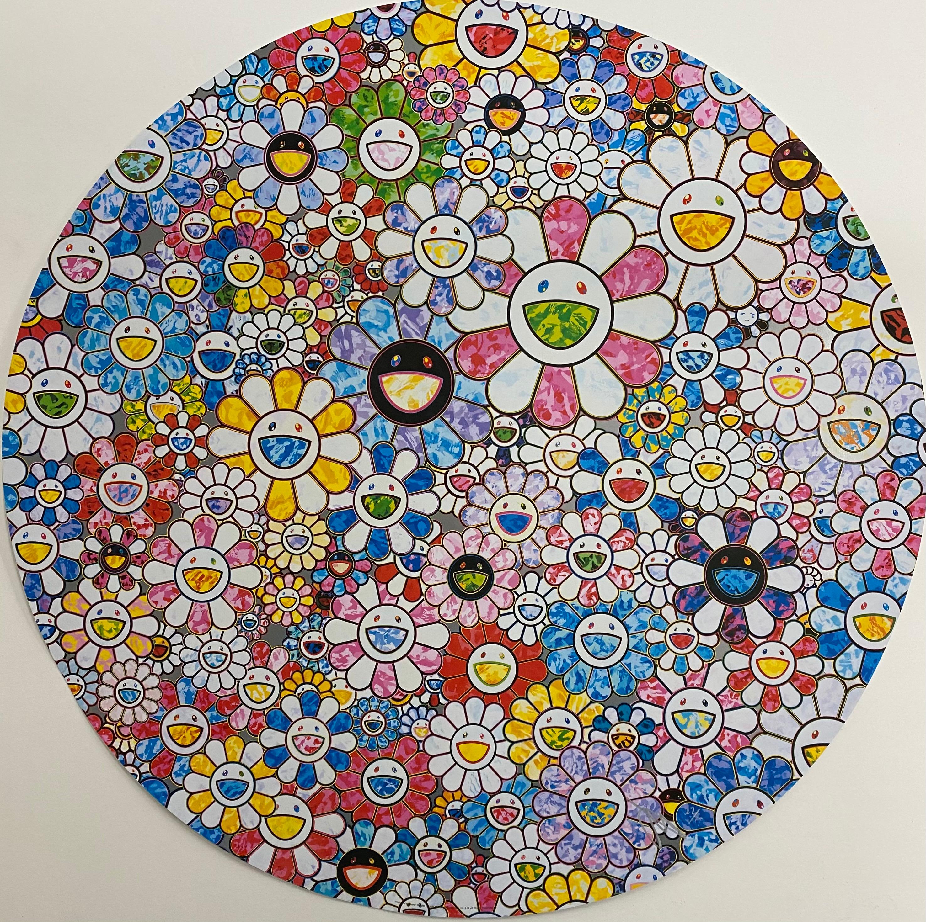 Takashi Murakami - Champagne Supernova : Multicolor + Pink and White ...